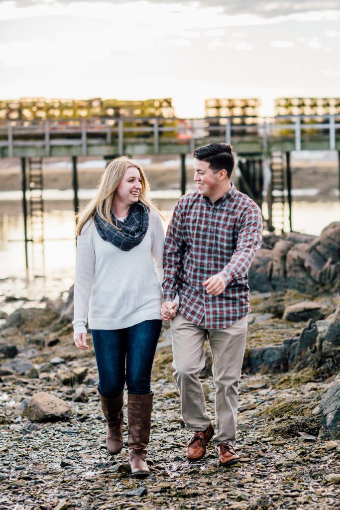 Jessica & Nicholas | Cape Porpoise Engagement Session | Maine Wedding ...